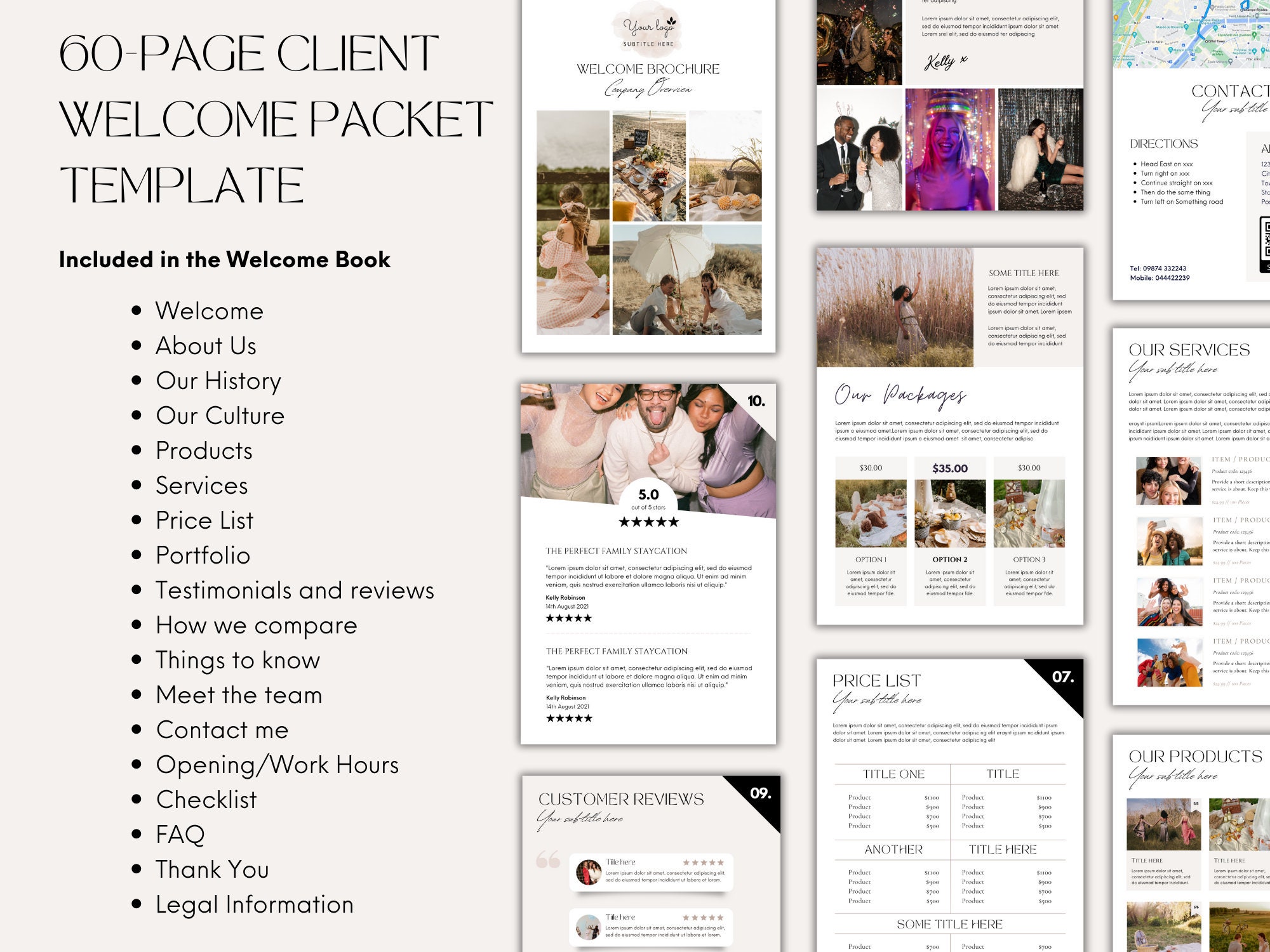 360 Photo Booth Welcome Packet: Event Planner Brochure (digital ...