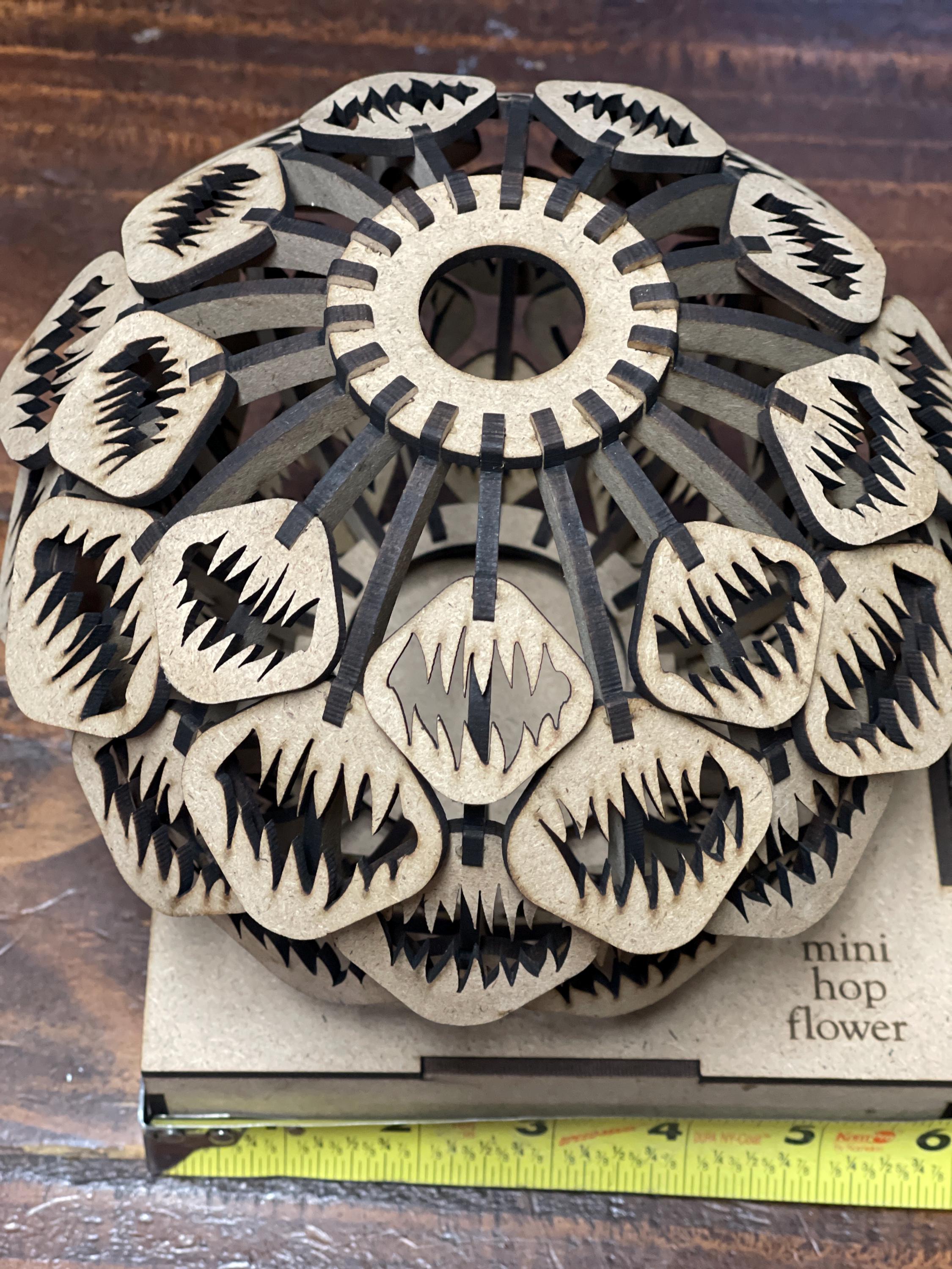 Laser Cut Wood Sphere Lamp Shade With Cherry Blossom Design - Etsy