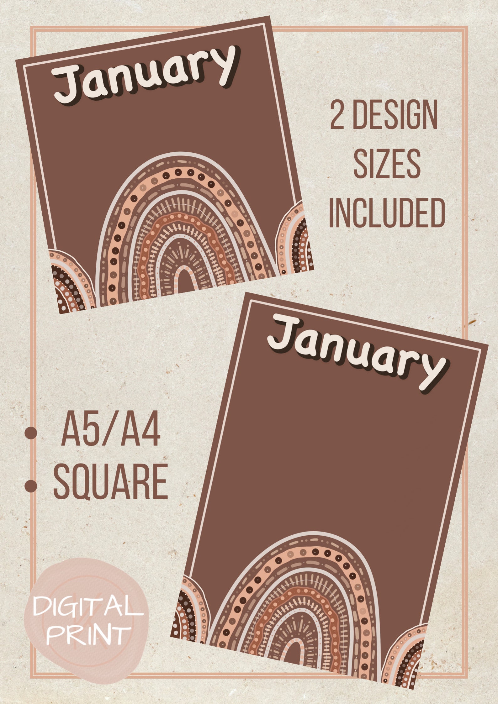 Indigenous Inspired Birthday Chart / Months of the Year - Etsy