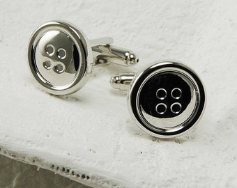 Button Cufflinks | Etsy
