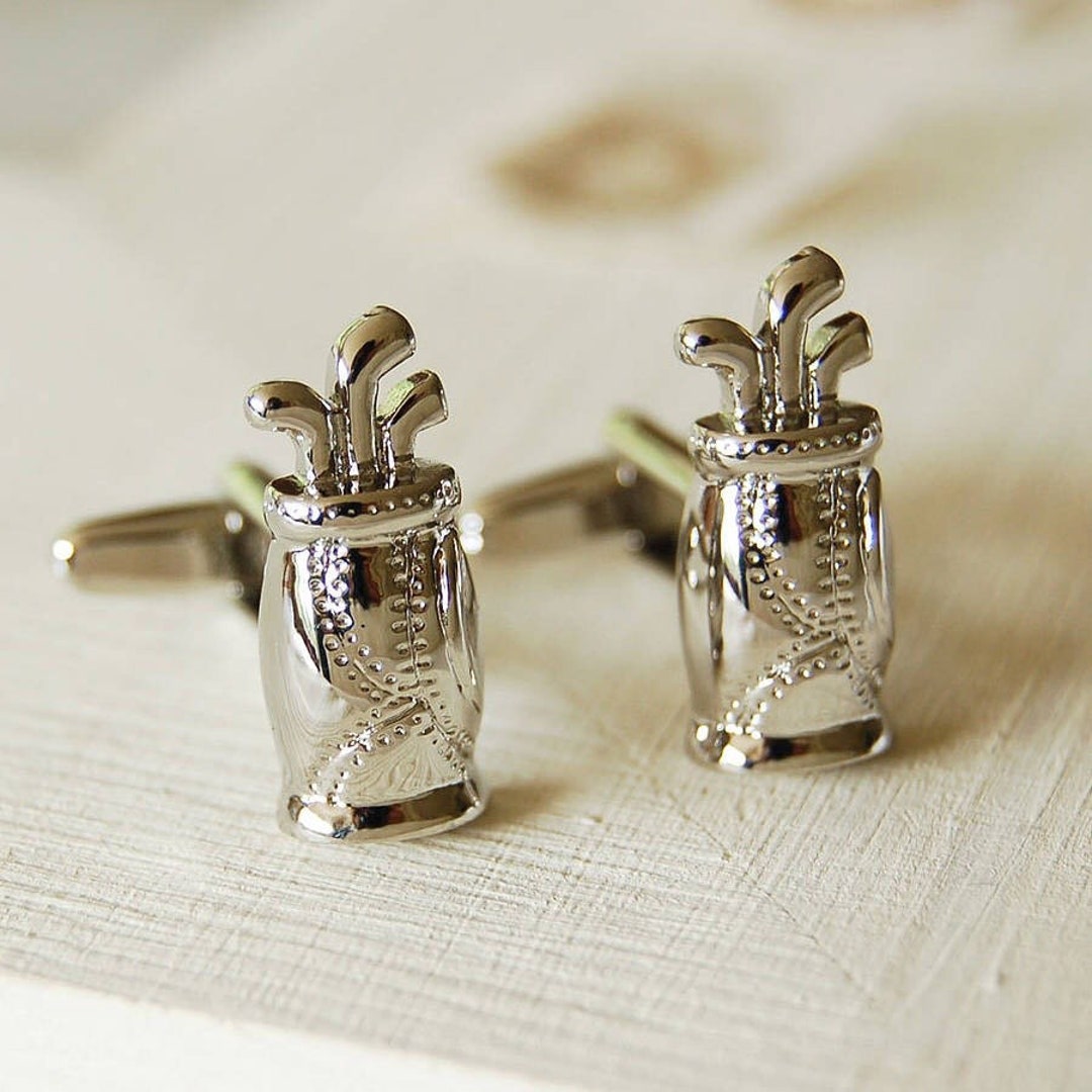 Golf Bag Cufflinks Golfer Golfing Cuff Links , Golf Gift, Wedding - Etsy UK