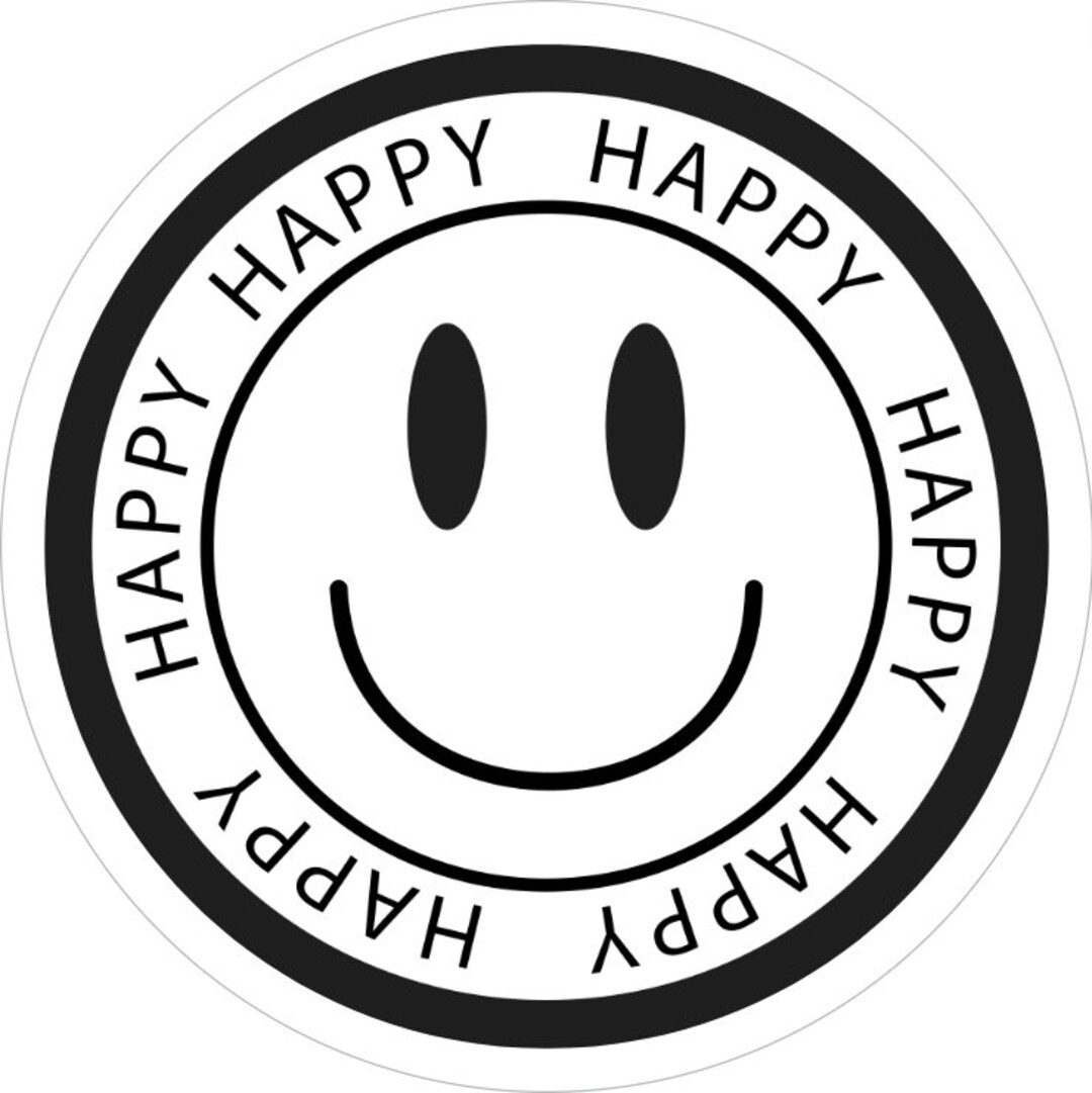 Packaging Stickers - Happy Smiley Face - Etsy