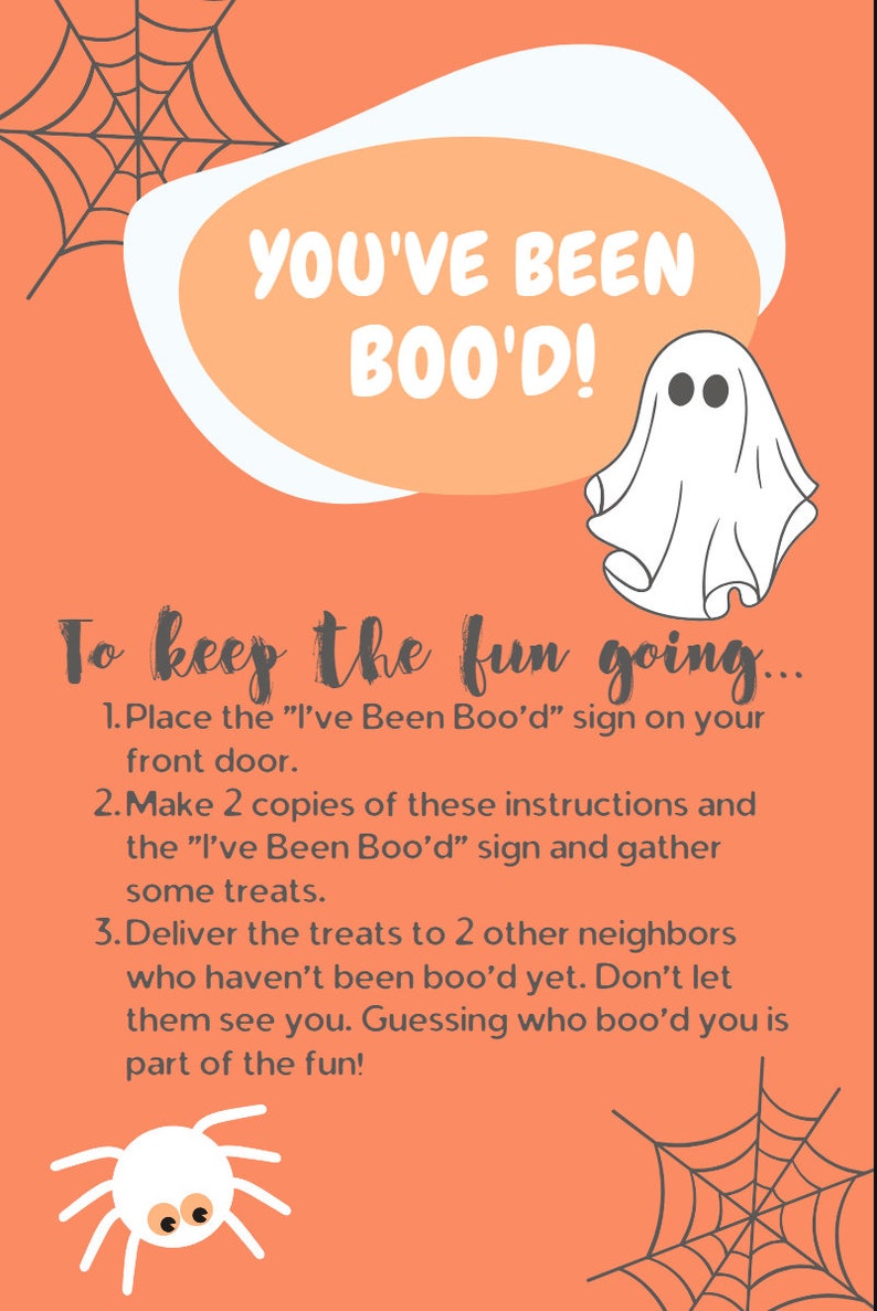 You've Been Boo'd Printable Signs, We've Been Boo'd Printable Signs ...