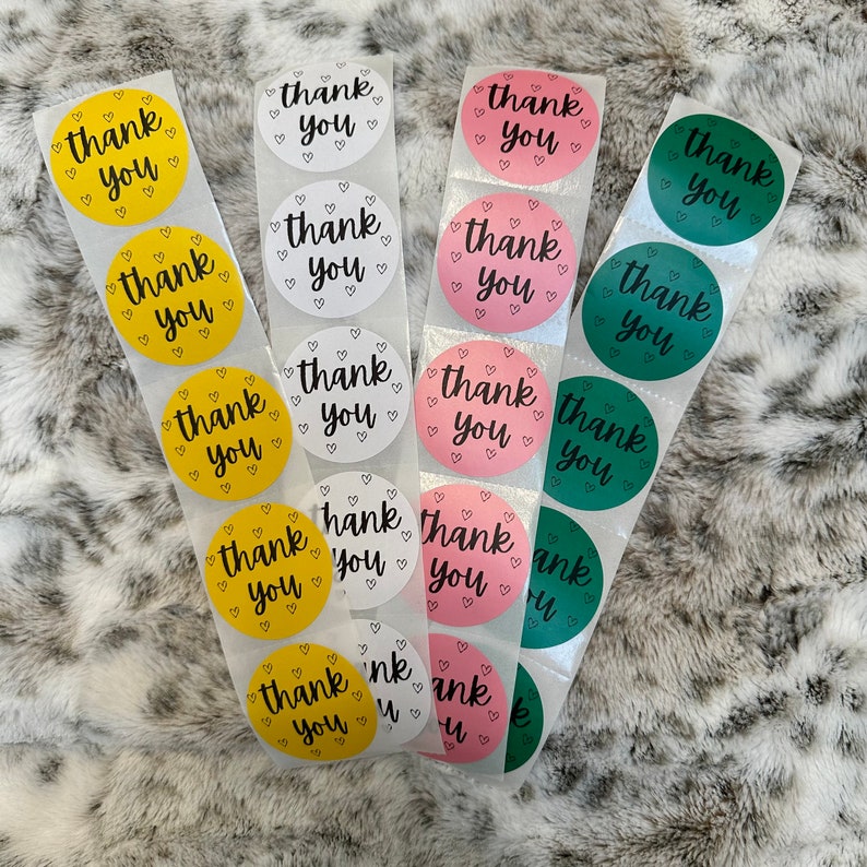 Packaging Stickers - Thank You! - Etsy