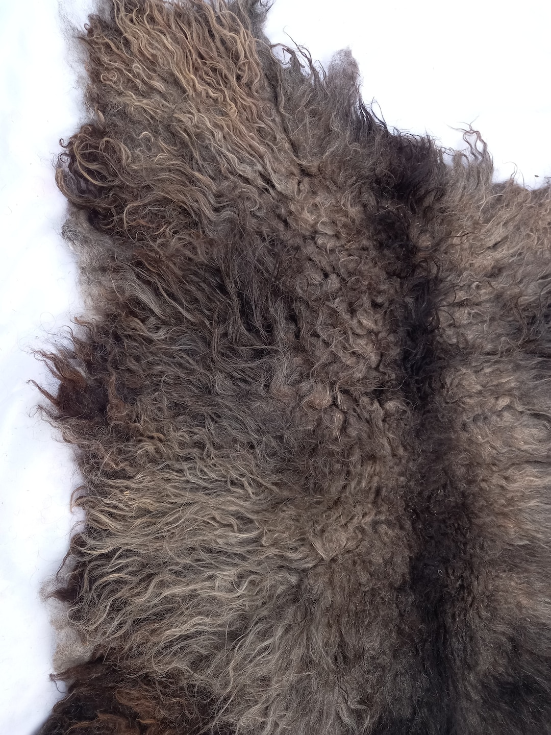 Introducing the Cozy Charm of Our Grey & Black Wet Felted Hebridean Rug ...