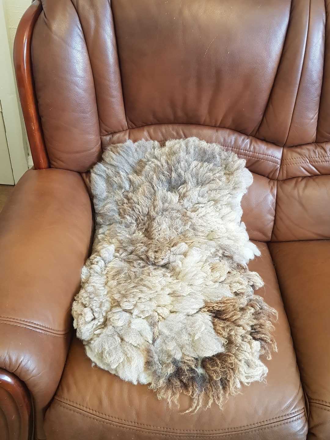 Introducing the Natural Elegance of Wet Felted Fawn Ryeland Rug ...