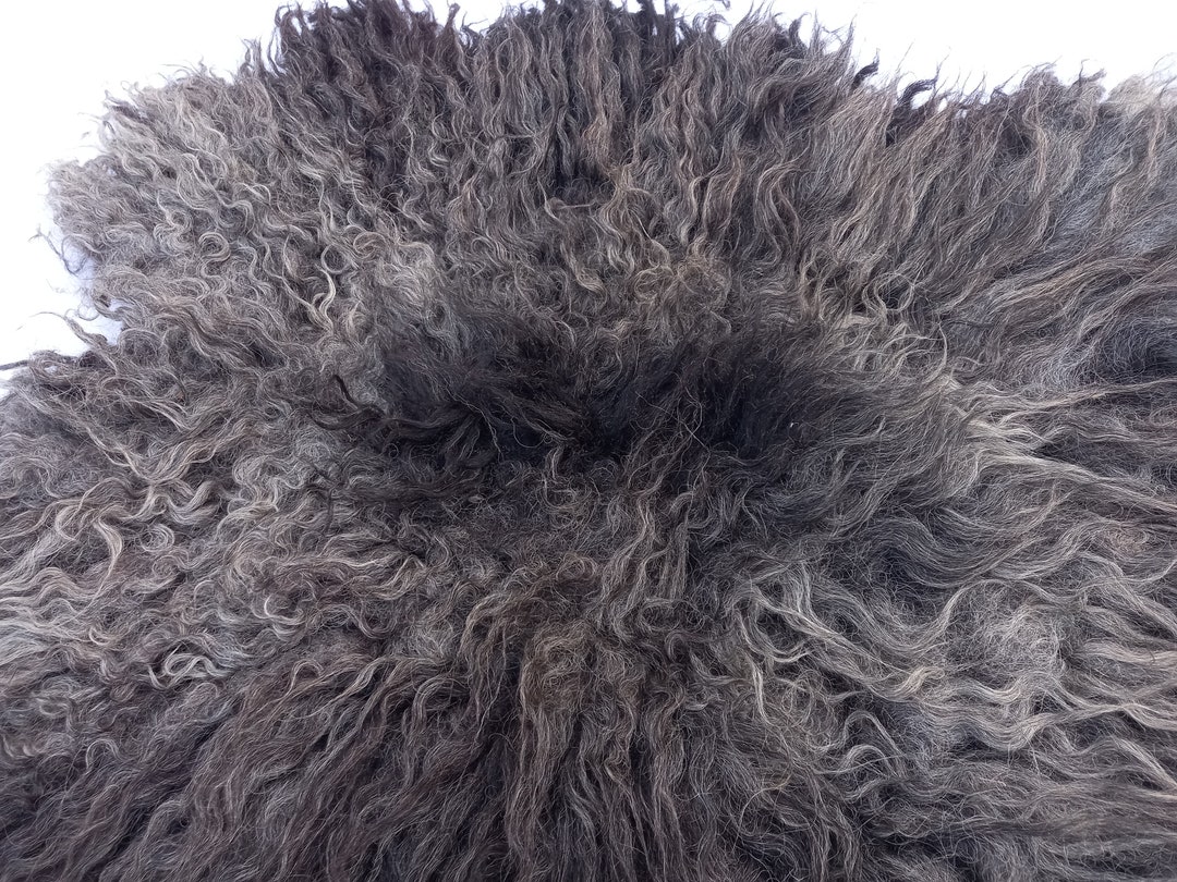Wet Felted Hebridean Rug / Black and Grey Hebridean Fleece Rug/ Eco Rug ...