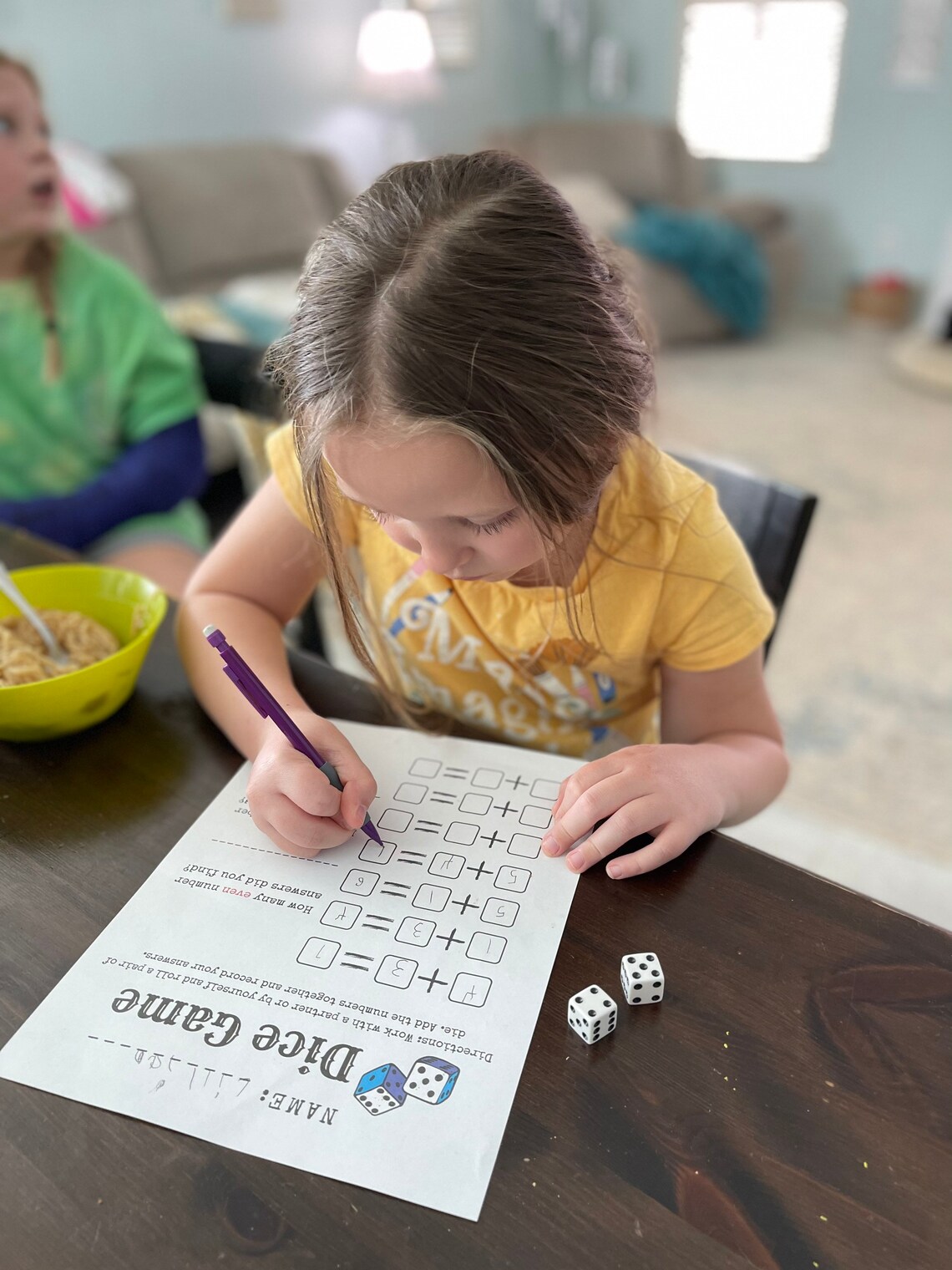 Roll the Die Math Game - Etsy
