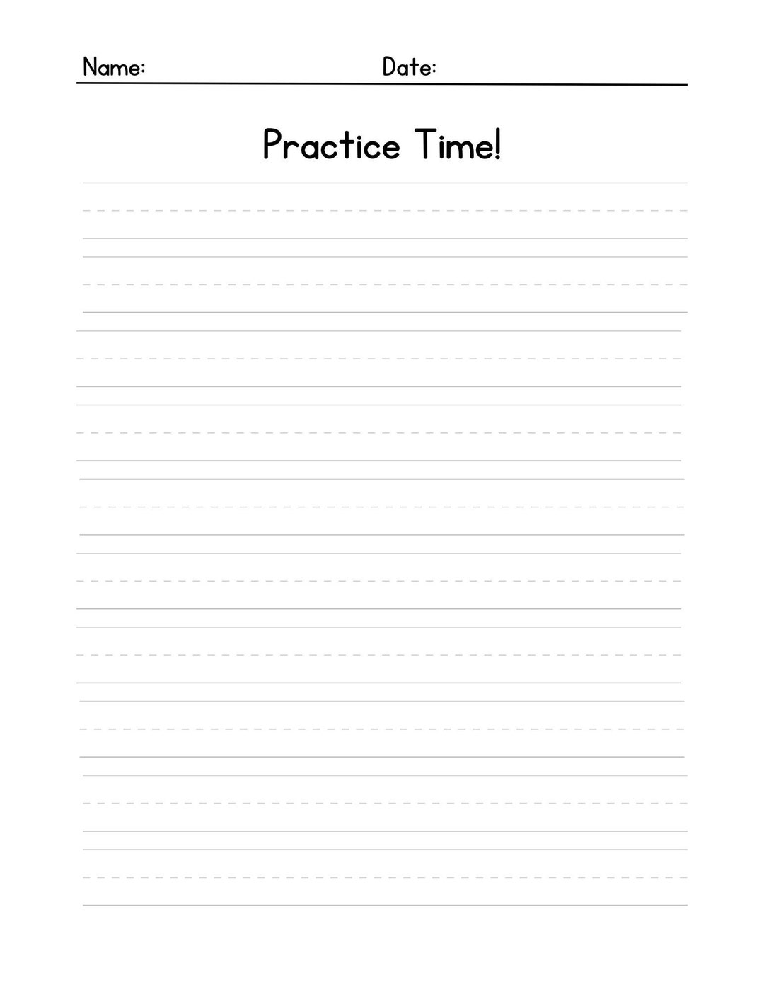 Copywork Blank Pages - Etsy