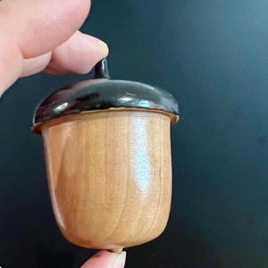 Wooden Acorns - Maple, Hackberry, Bradford Pear, Set of 5, Fall Decor ...