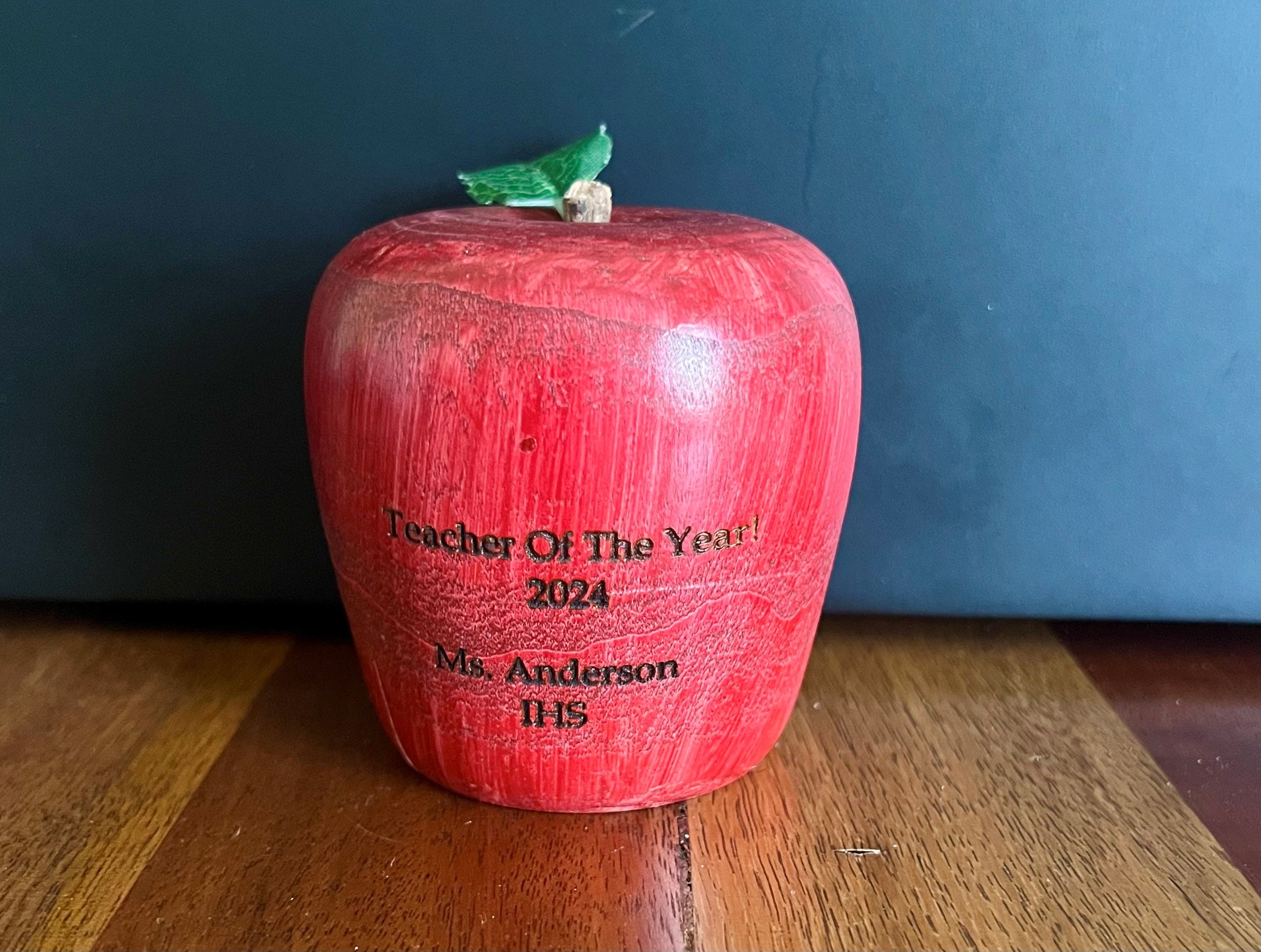 Engraved Wooden Apples Teacher Appreciation Gifts - Etsy