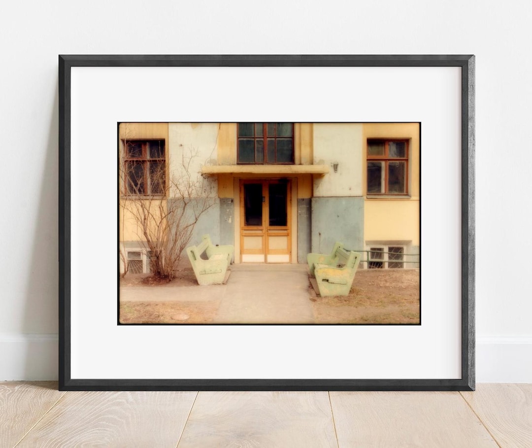 Faded Apartment Building, Europe 1990. Vintage Color Film Fine Art ...