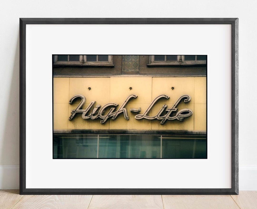 High Life Signage, Lisbon 1997. Vintage Color Film Fine Art Street ...