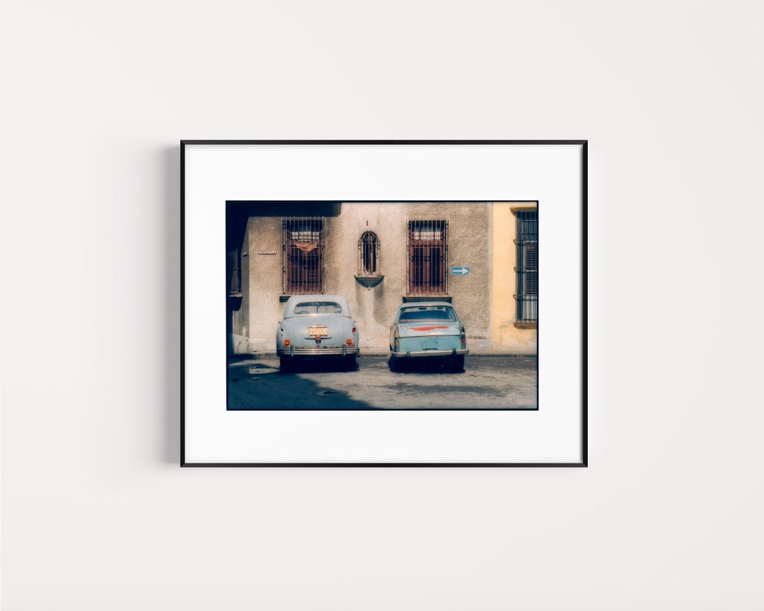 Two Blue Cars Havana Fine Art Photography Print Wall Art - Etsy