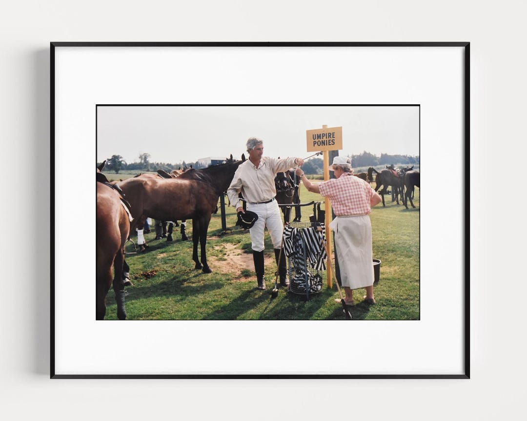 New! Umpire Ponies at Polo Match, England 2001. Vintage Film Fine Art ...