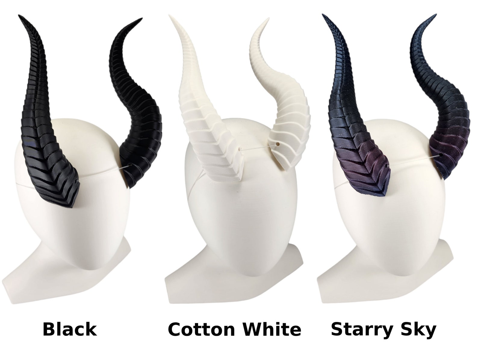 Dragon Horns for Headset 3D Printed Horns for Headphones Satyr Horn ...