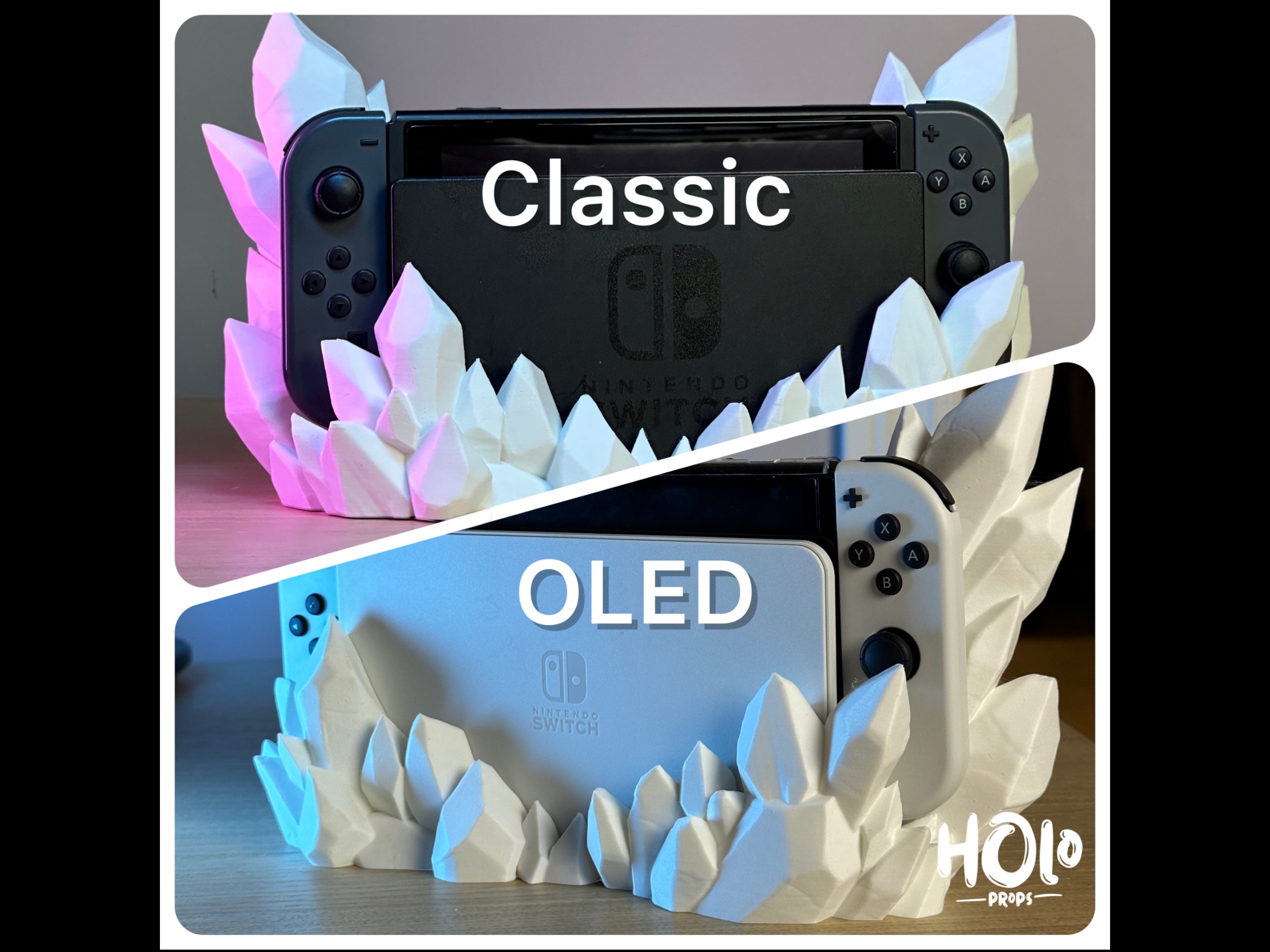 Crystal Switch Dock Custom Switch Dock Switch OLED Case - Etsy