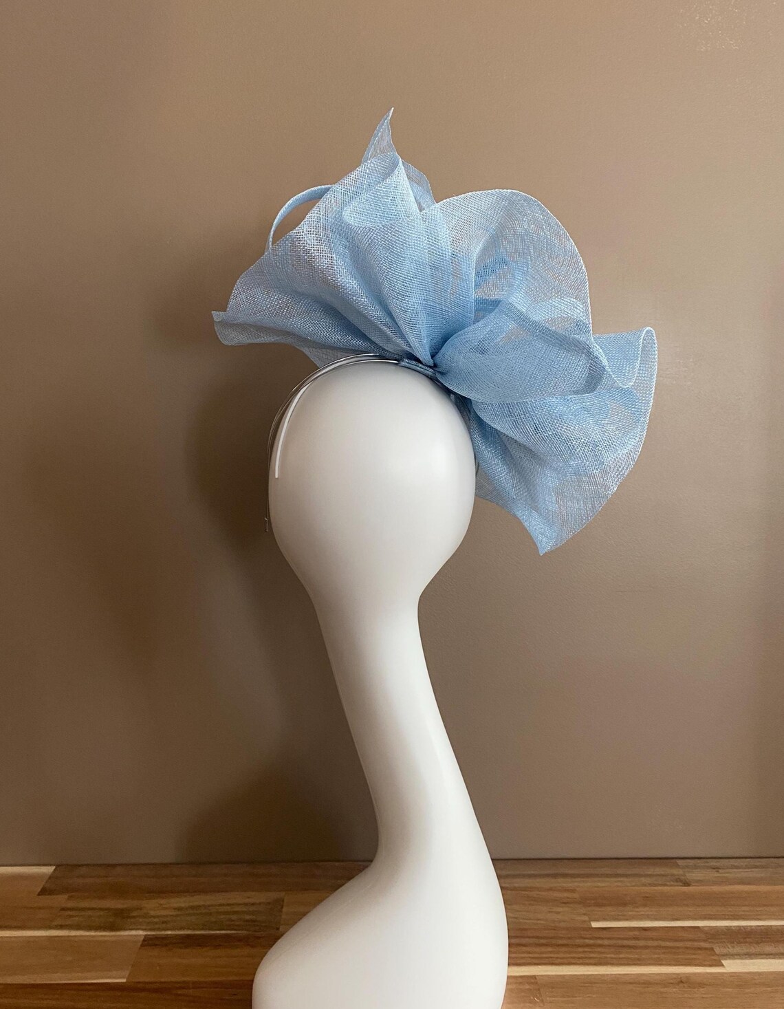 Powder Blue Derby Fascinator: Handmade Sinamay Kentucky Race Day Hat - Etsy