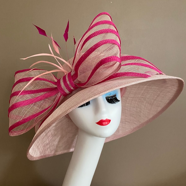 Pink Church Hat - Etsy
