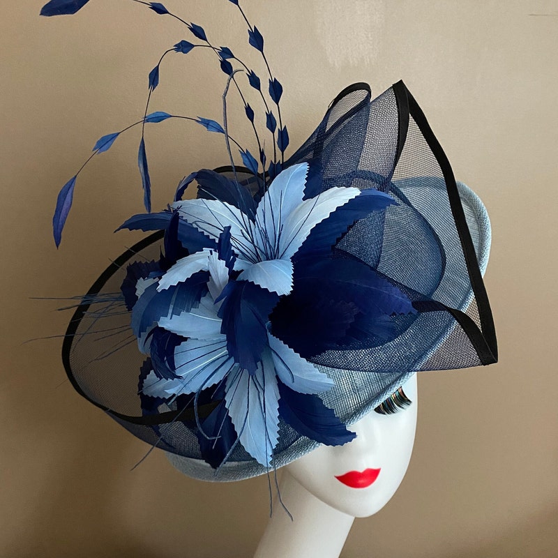 Light Blue Derby Hat - Etsy
