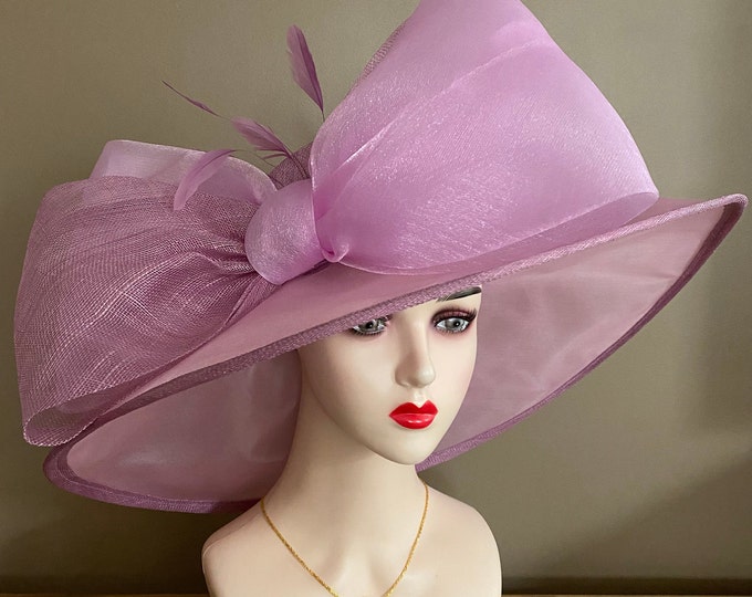 Lilac/purple Kentucky Derby Hat, Easter Hat, Handmade Derby Hat, Mother ...