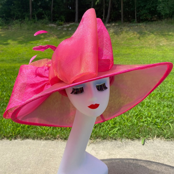 Pink Derby Hats - Etsy
