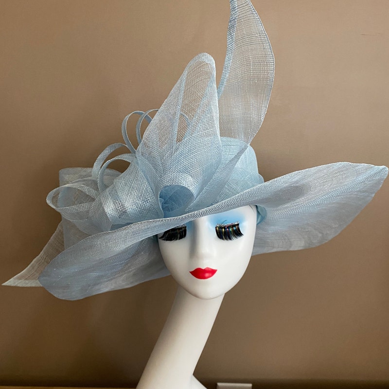 Light Blue Derby Hat - Etsy