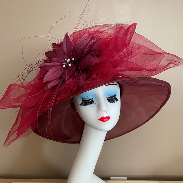Wine Derby Hat - Etsy