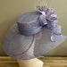 Violet/light Purple Wide Brim Sinamay Church Kentucky Derby - Etsy
