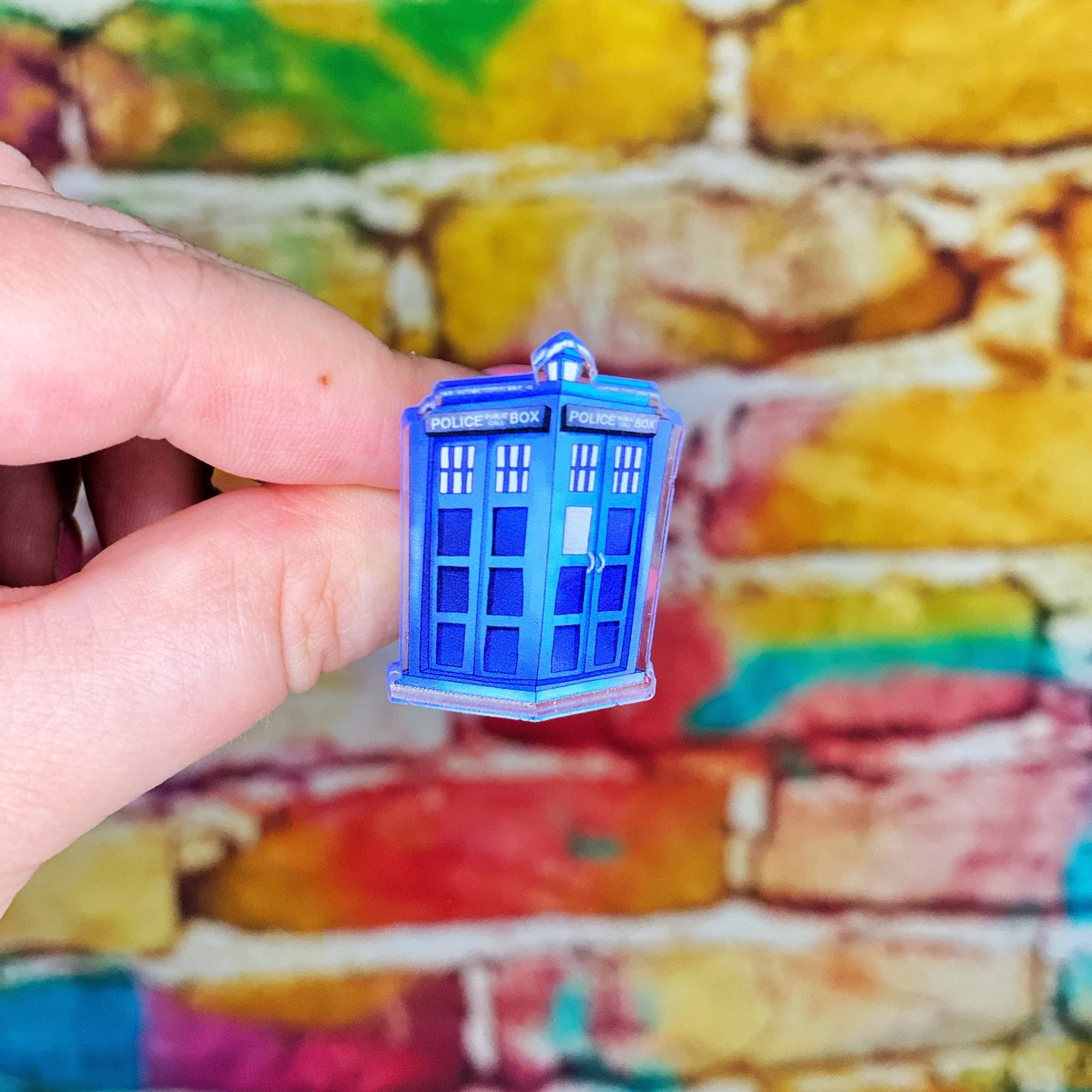 TARDIS Pin Doctor Who TV Show Space Ship Acrylic Pin Kawaii - Etsy