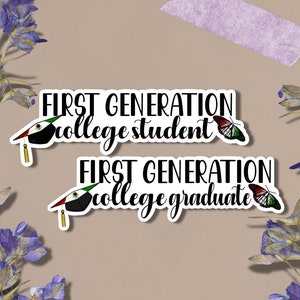 First Generation Stickers College Student Sticker Graduate - Etsy