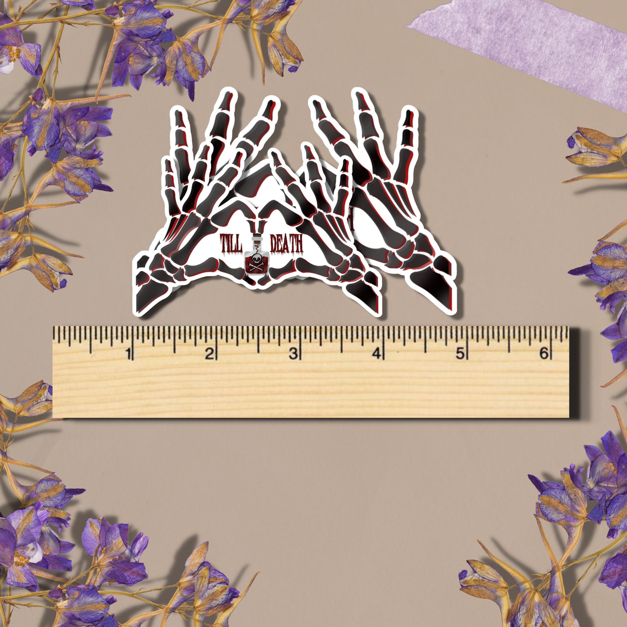 Till Death Sticker Gothic Sticker Halloween Sticker - Etsy