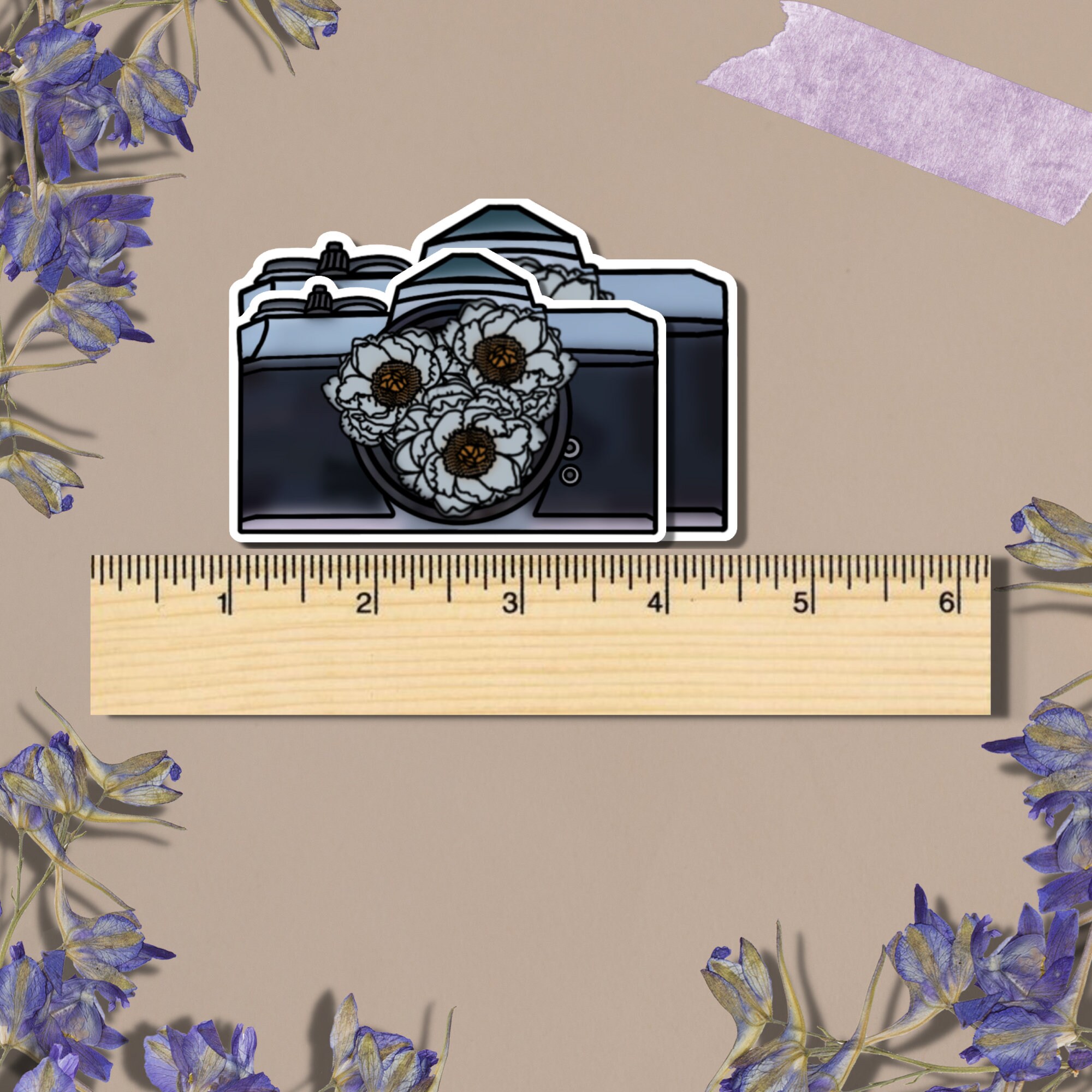 Daisy Camera Sticker, Photography Sticker, Camera Decal, Gift for ...