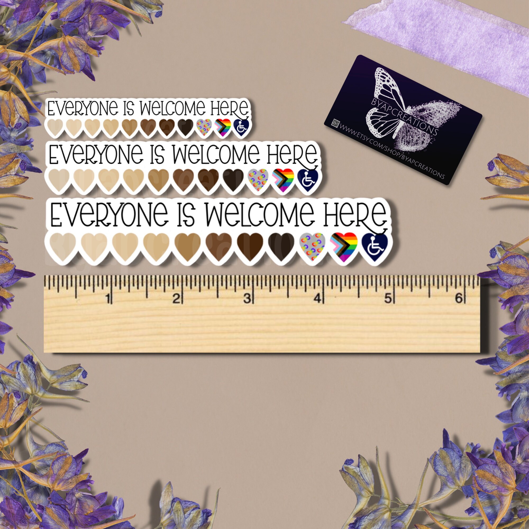 Everyone is Welcome Here Sticker Vinyl Equality Sticker - Etsy