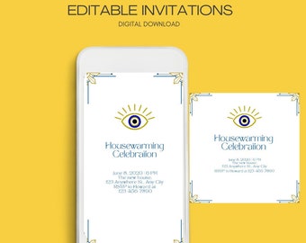 Evil Eye Party Invitation - Etsy