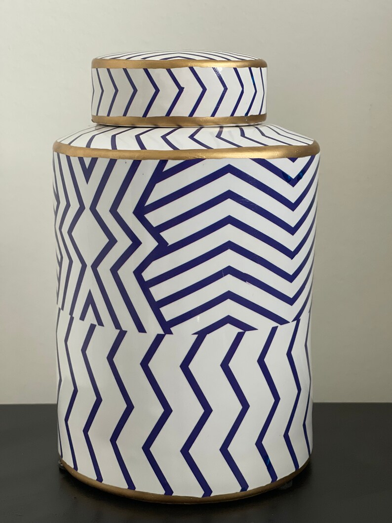 Ginger Jar, Vase, Nordic Vase, Storage Container, Home Decor, Blue Vase ...