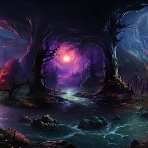 5 Stunning Fantasy Computer Wallpapers Computer Wall Paper - Etsy