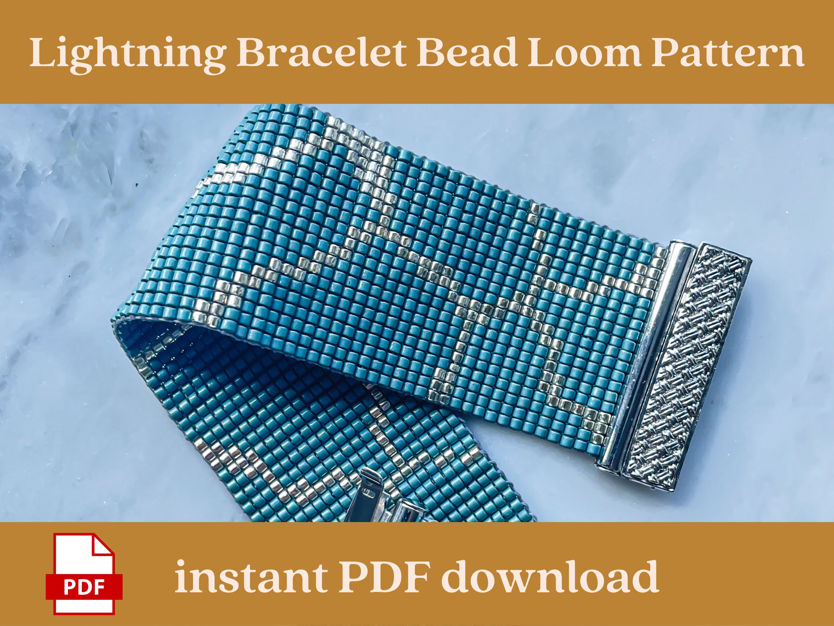 Bead Loom Bracelet Pattern Lightning Beading Bracelet - Etsy