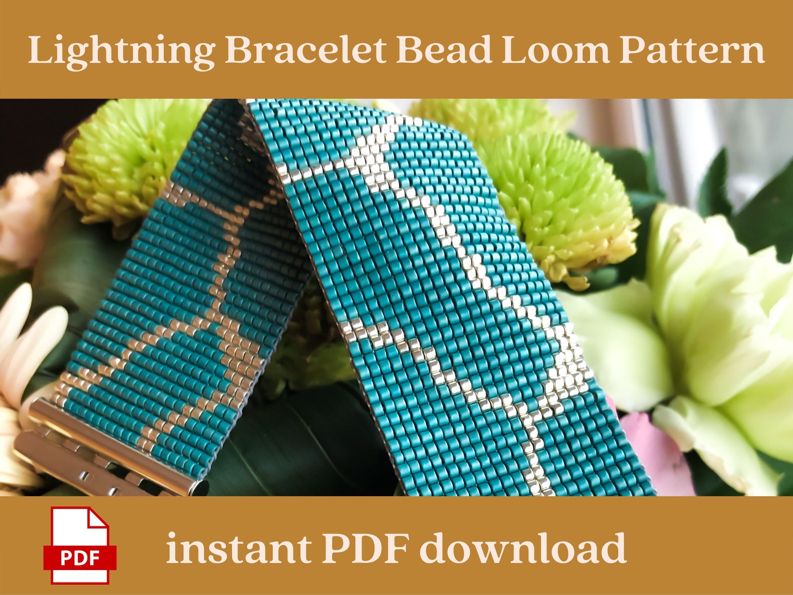 Bead Loom Bracelet Pattern Lightning Beading Bracelet | Etsy