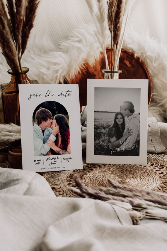 Modern & Simple Save the Date Template 100% EDITABLE DIY | Etsy