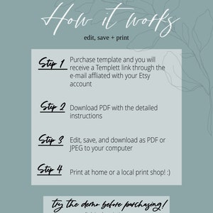 Minimalistic Table Number Template 100% EDITABLE & DIY on TEMPLETT ...