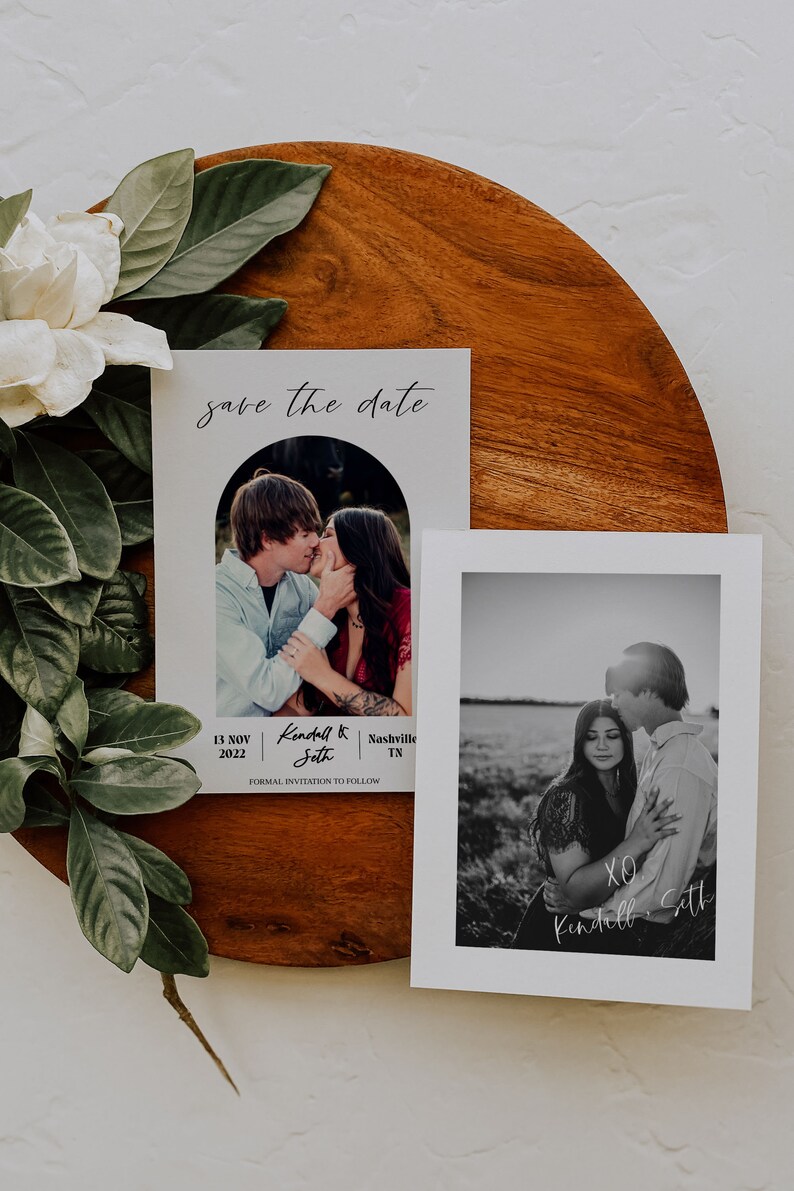 Modern & Simple Save the Date Template 100% EDITABLE DIY | Etsy