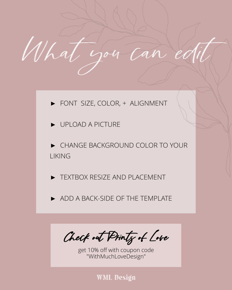 Minimalistic Table Number Template 100% EDITABLE & DIY on TEMPLETT ...