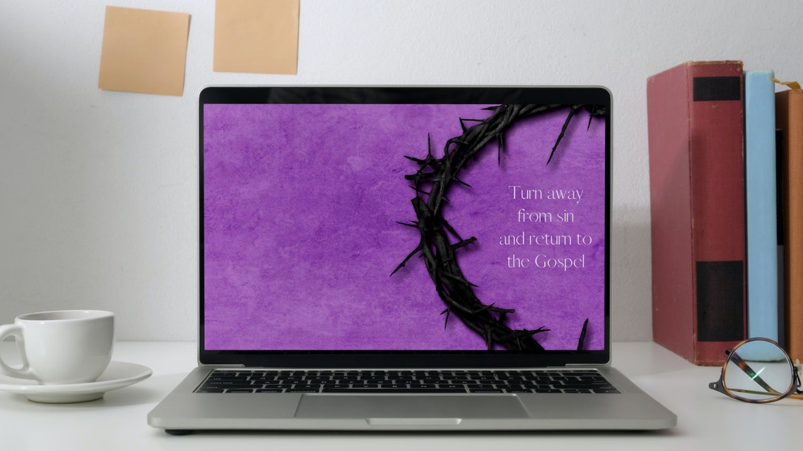 LENT Desktopphone Wallpapers: Two Digital Downloads pngs | Etsy