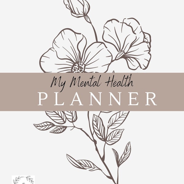Mental Health Planner - Etsy
