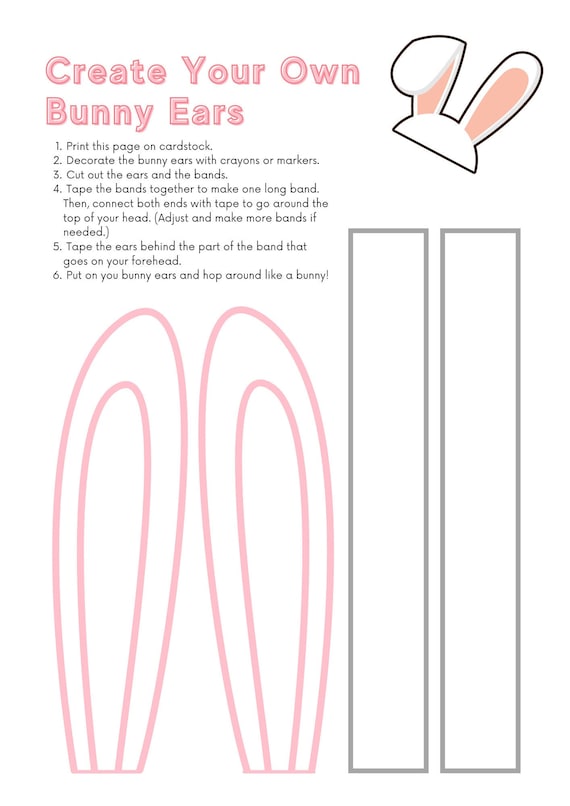 Create Your Own Bunny Ears | Etsy