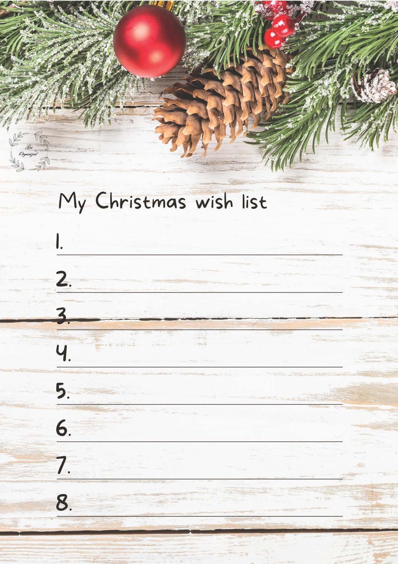 Christmas Wish List - Etsy