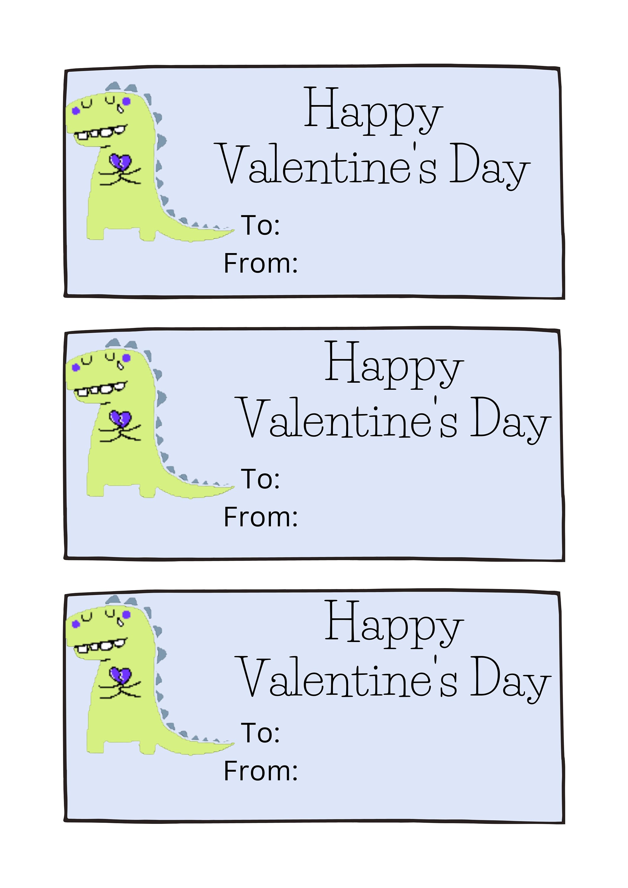 Printable Blue Valentines Day Cards - Etsy