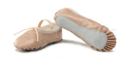 Leather Ballet Slippers / Full Sole / Pink / Dance / Jazz / Theatre ...