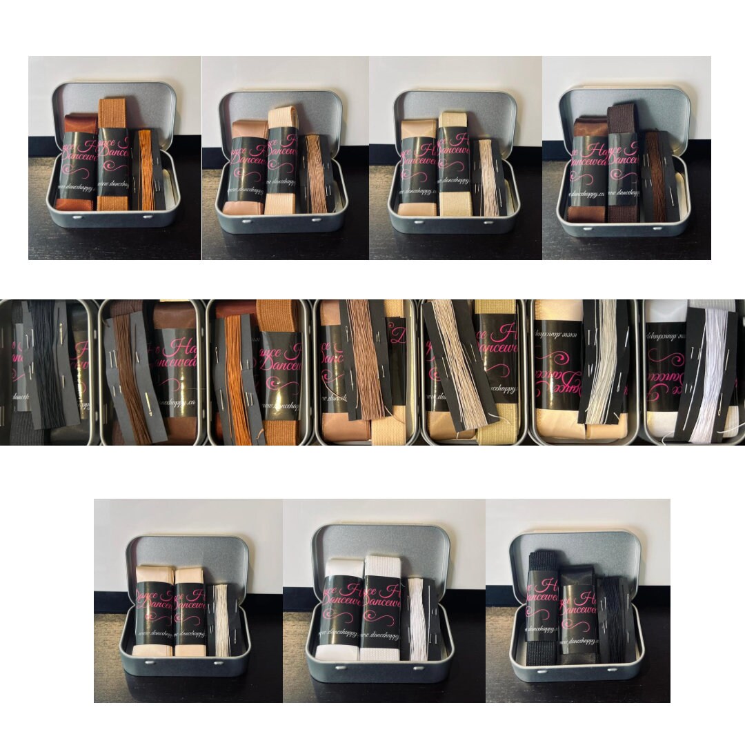 Pointe Shoe Kits / Ribbon / Elastic / 7 Colours / Sewing - Etsy